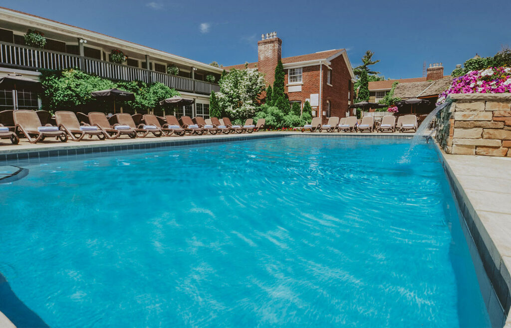 Pillar and Post Poolside Patio in Niagara on the Lake